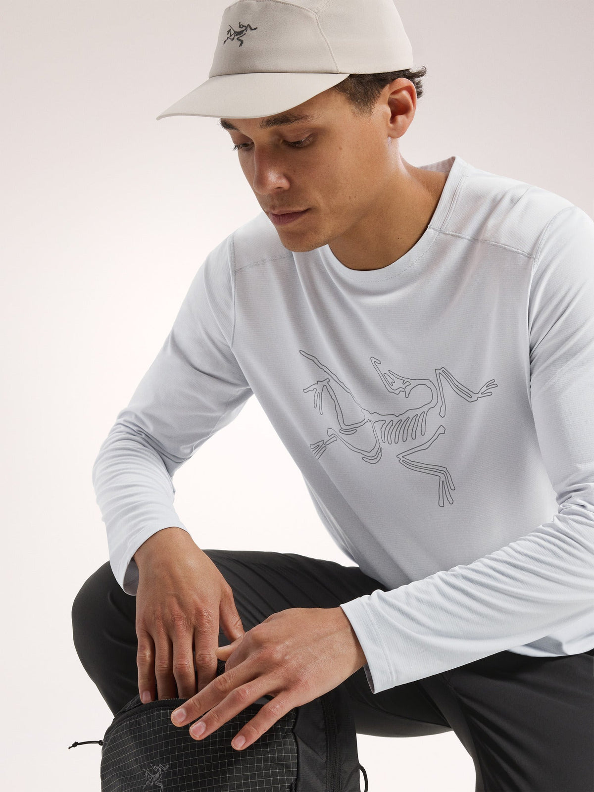 Arc'teryx Men Breathable Cormac Logo Shirt LS Light Grey – Solitude ...