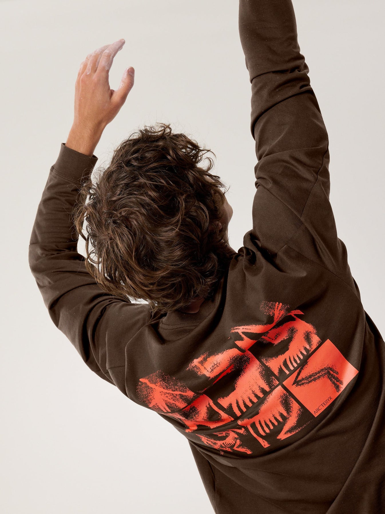 Arc'teryx Men Breathable Kragg SL Cotton Bird Tile Shirt LS Dark Brown ...