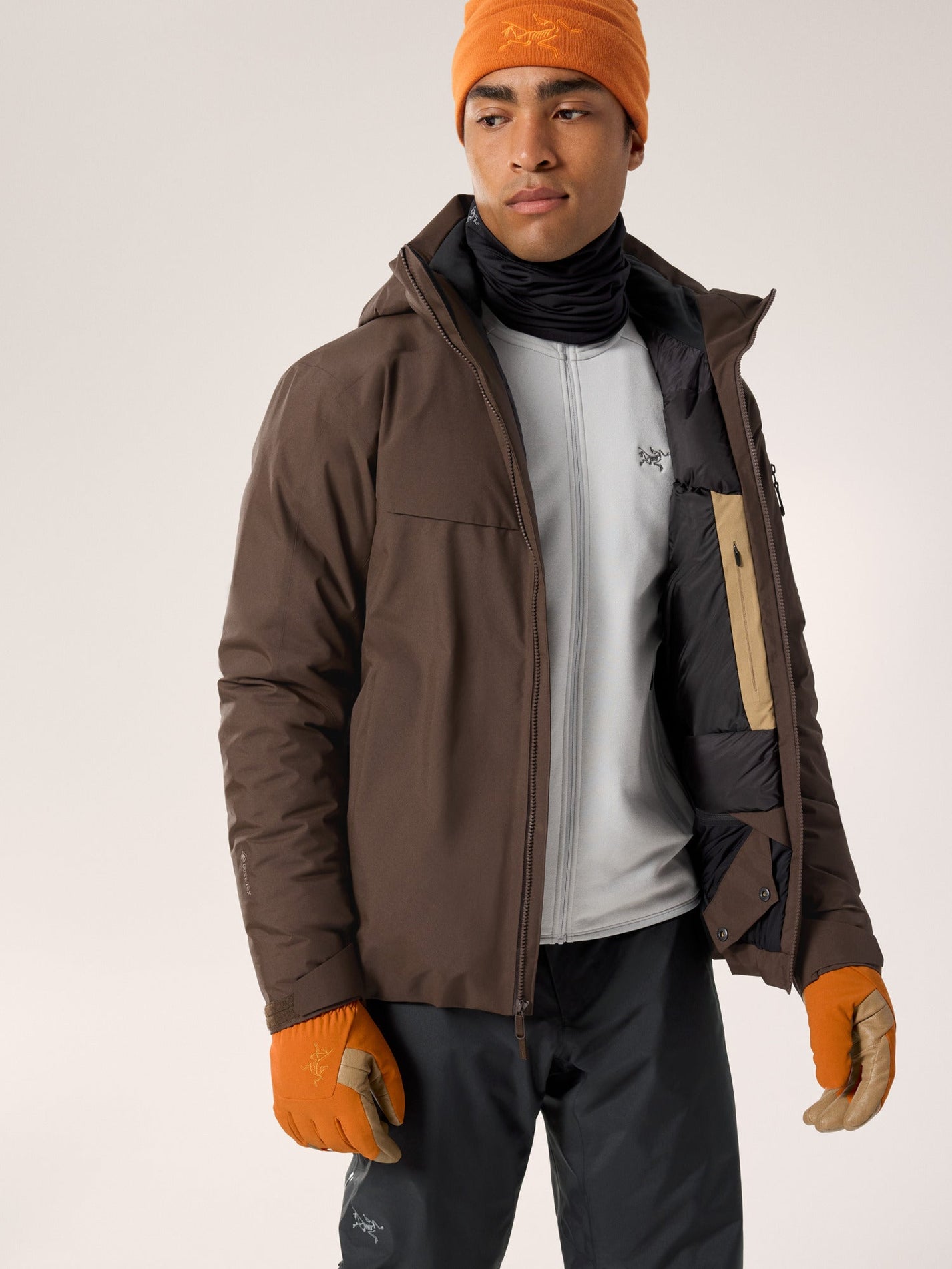 Arc'teryx Men's Waterproof Macai Down Jacket Dark Brown – Carob – Arc ...